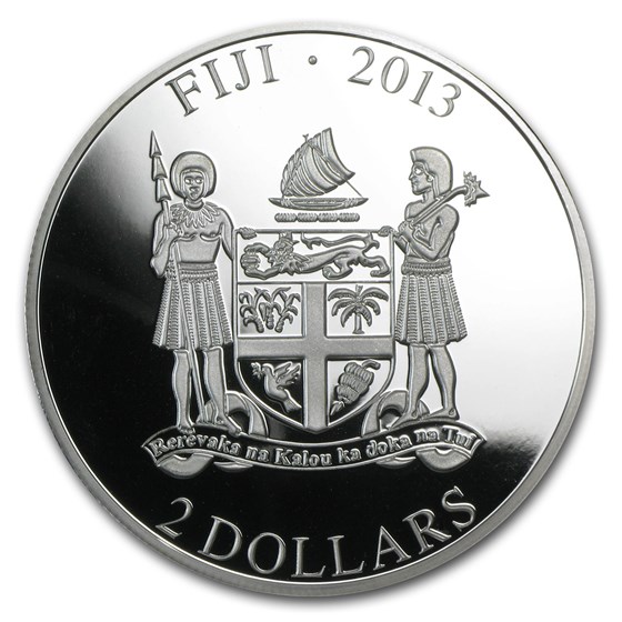 Buy 2013 Fiji Silver Dogs & Cats Series Wild Cat Leopardus Wiedi | APMEX