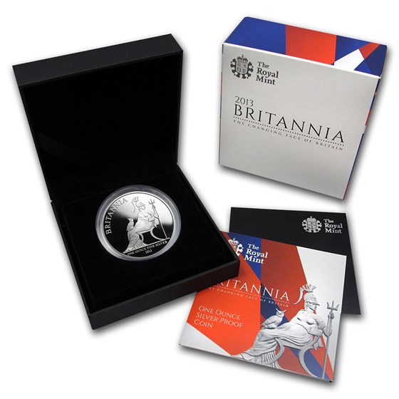 Buy 2013 Great Britain 1 oz Silver Britannia Proof (w/Box & COA) | APMEX