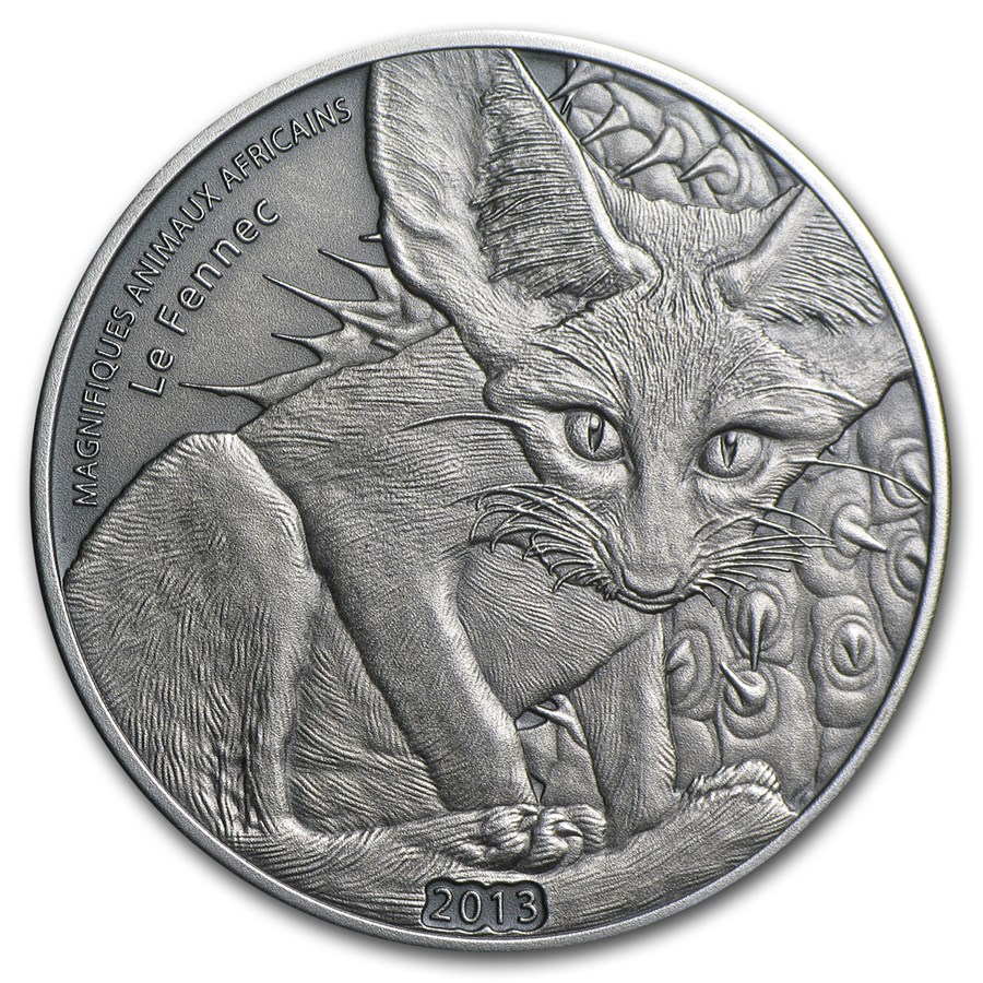 Buy 2013 Niger Silver Antique Finish Fennec Fox | APMEX