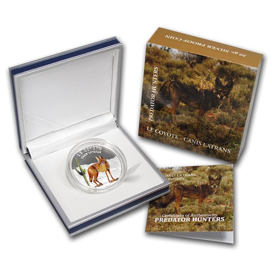 Buy 2013 Niger Silver Predator Hunters Canis Latrans Coyote Proof | APMEX