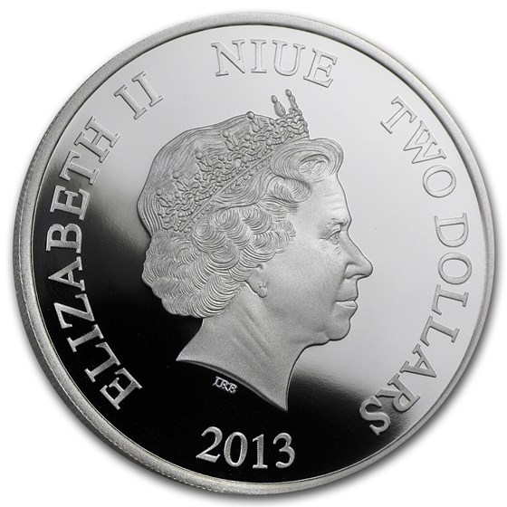 Buy 2013 Niue 1 oz Silver $2 Doctor Who 50th Anniversary Proof | APMEX