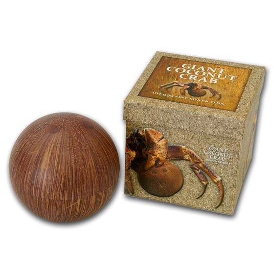 Buy 2013 Niue 1 oz Silver $2 Giant Coconut Crab Coin in Box | APMEX