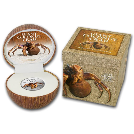 Buy 2013 Niue 1 oz Silver $2 Giant Coconut Crab Coin in Box | APMEX