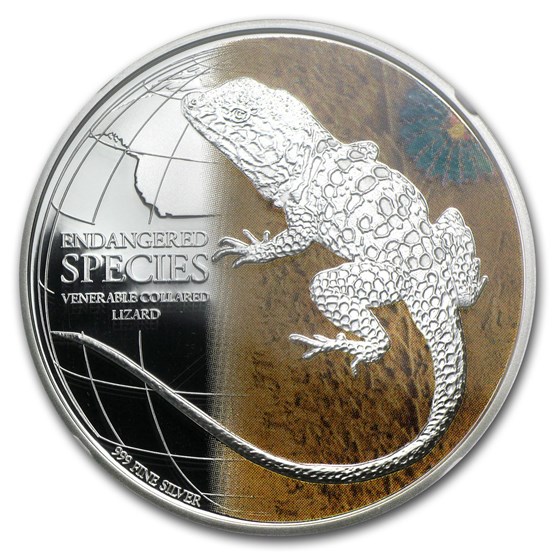 Buy 2013 Niue 1 oz Silver Venerable Collared Lizard PF-69 NGC | APMEX
