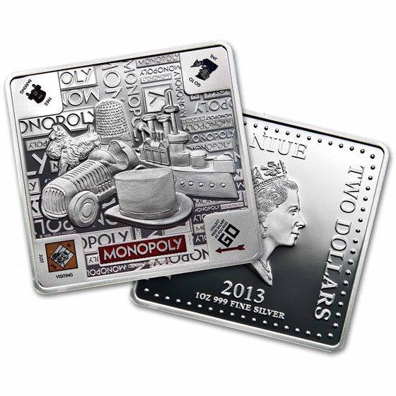 Buy 2013 Niue 2-Coin 1 oz Silver $2 Monopoly Proof Set | APMEX