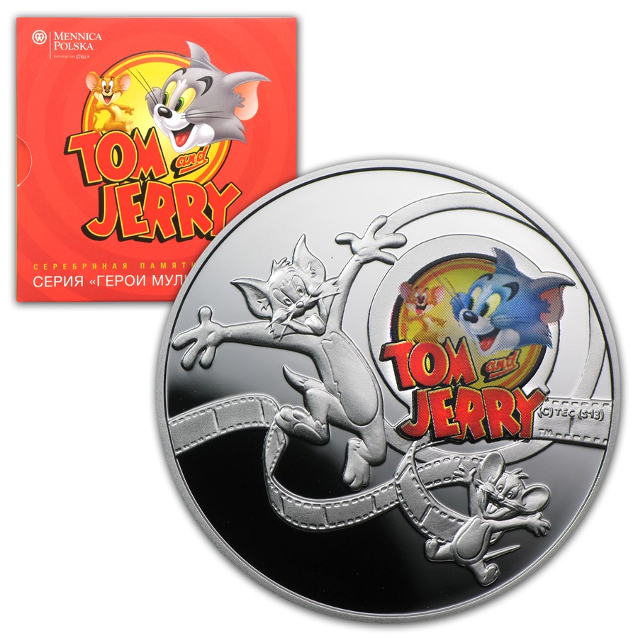 Buy 2013 Niue Proof Silver $1 Cartoon Characters Tom & Jerry | APMEX
