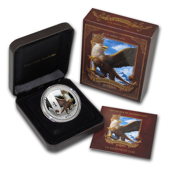 Buy 2013 Tuvalu 1 oz Silver Mythical Creatures Griffin Proof | APMEX