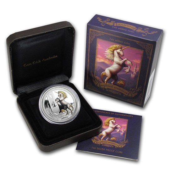 Buy 2013 Tuvalu 1 oz Silver Mythical Creatures Unicorn Proof | APMEX
