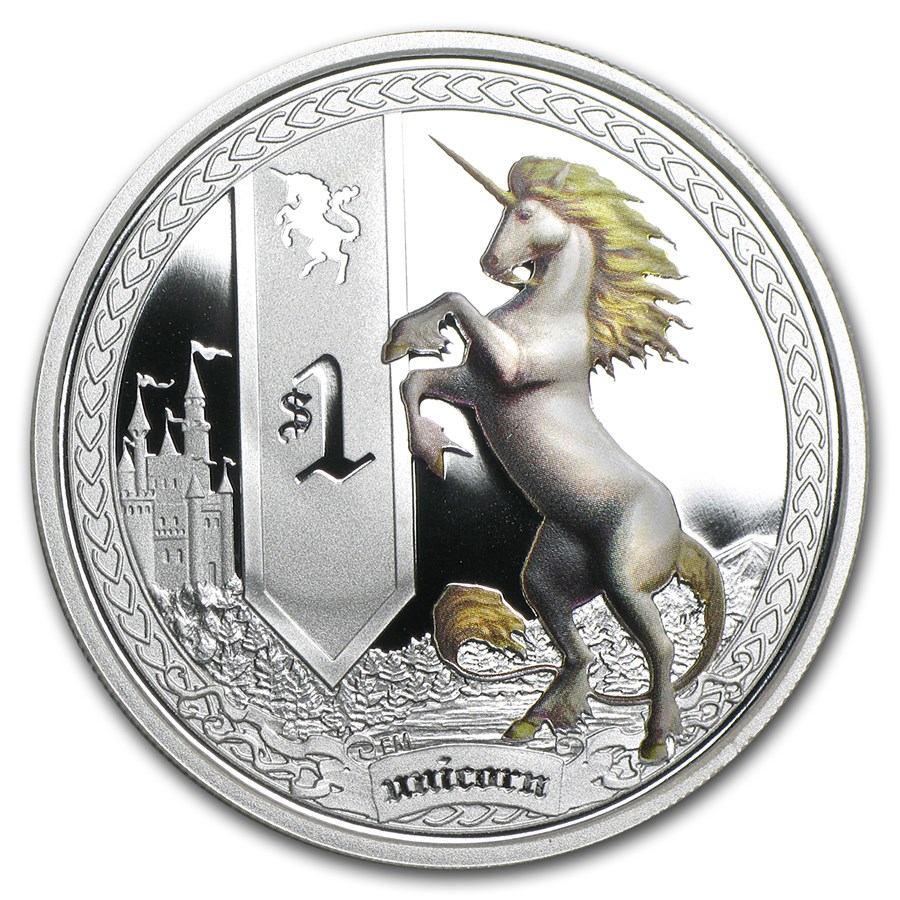 Buy 2013 Tuvalu 1 oz Silver Mythical Creatures Unicorn Proof | APMEX