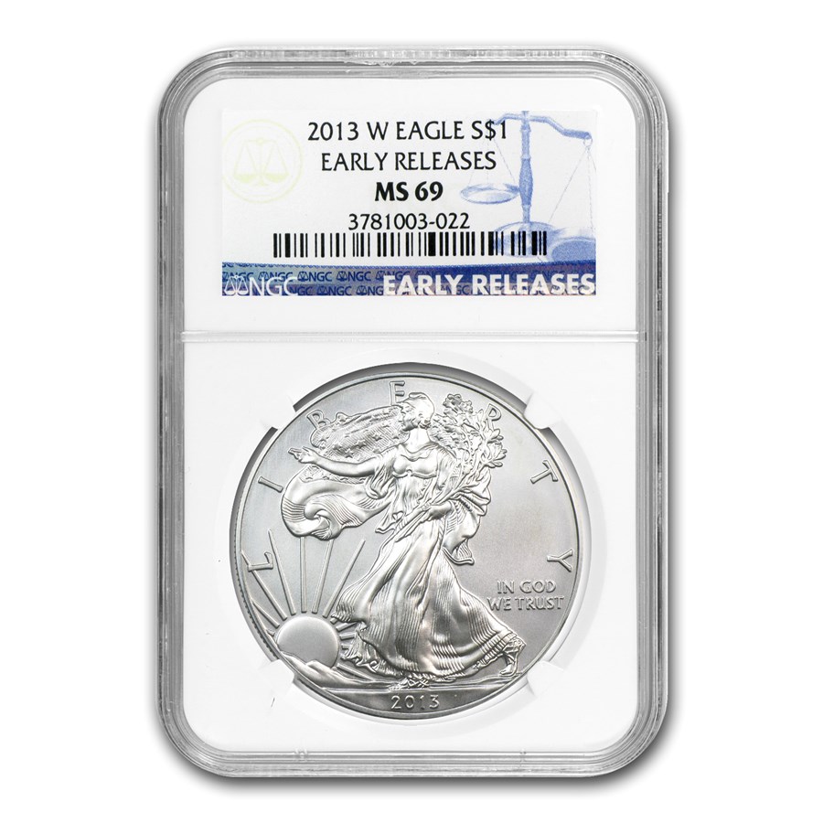 Buy 2013-W Burnished American Silver Eagle MS-69 NGC (Early Releases) | APMEX