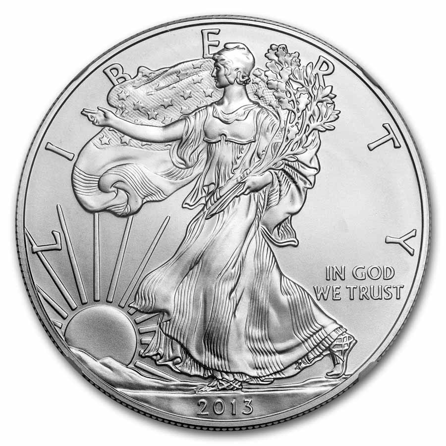 Buy 2013-W Burnished American Silver Eagle MS-70 NGC (ER) | APMEX