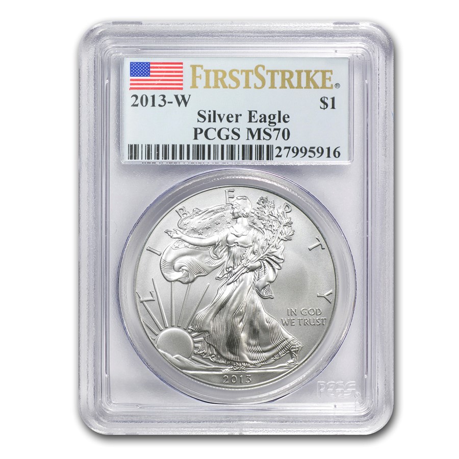 Buy 2013-W Burnished American Silver Eagle MS-70 PCGS (FirstStrike®) | APMEX