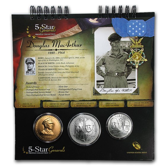 Buy 2013-W Five Star Generals Profile Collection (w/Box & COA) | APMEX