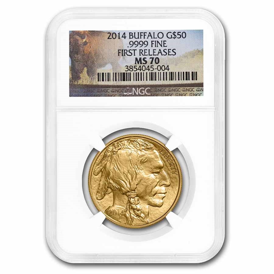 Buy 2014 1 oz Gold Buffalo MS-70 NGC (First Releases, Buffalo Label ...