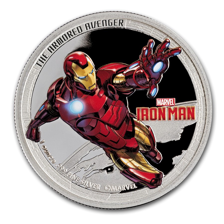 Buy 2014 1 oz Silver Niue Avenger Iron Man (Coin Only) | APMEX