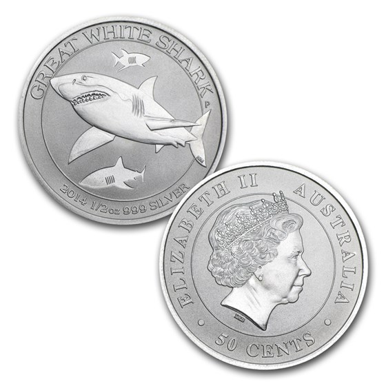 Buy 2014-2016 Australia 1/2 oz Silver Shark Series 3-Coin Set BU | APMEX