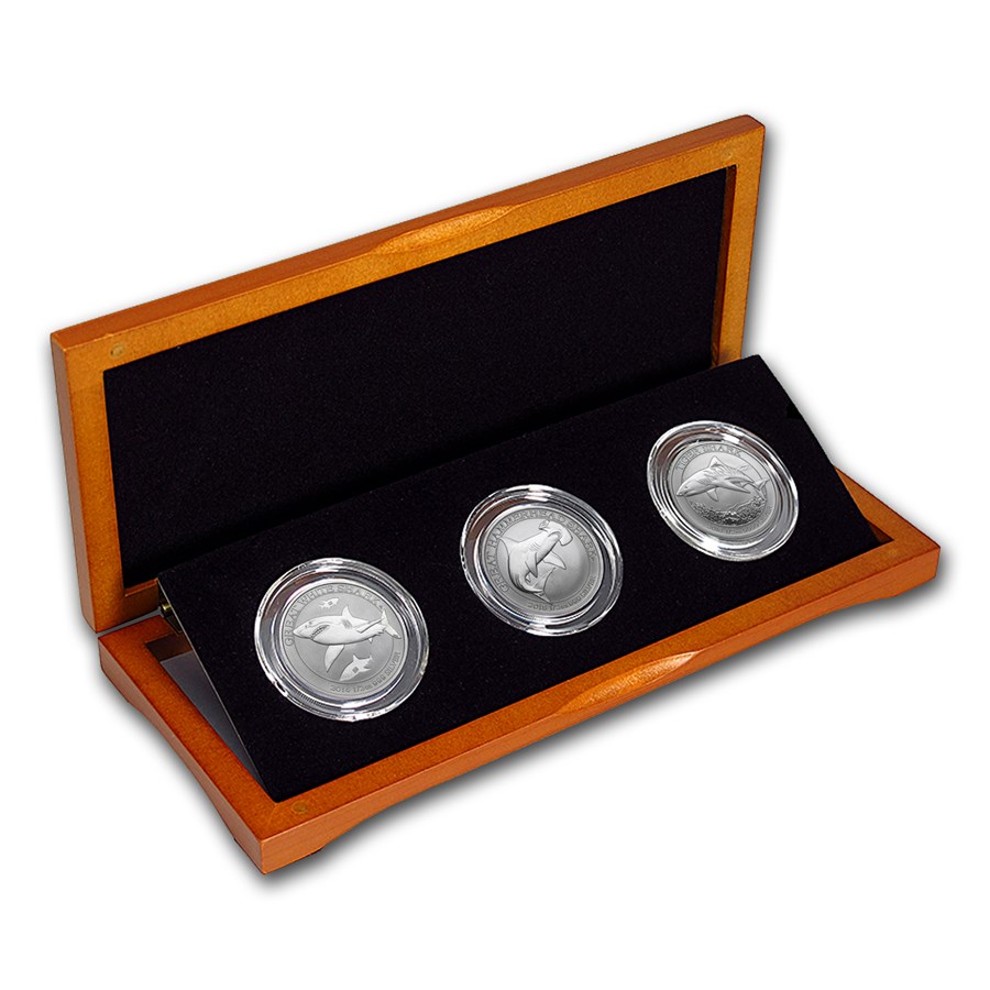 Buy 2014-2016 Australia 1/2 oz Silver Shark Series 3-Coin Set BU | APMEX
