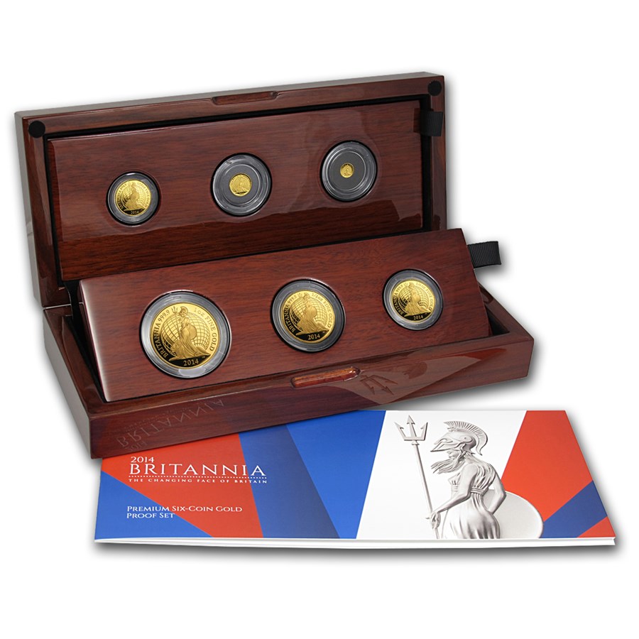 Buy 2014 6-Coin Gold Britannia Premium Proof Set (w/Box & COA) | APMEX