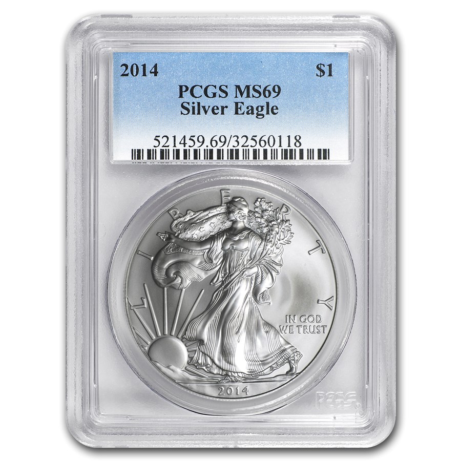 Buy 2014 American Silver Eagle MS-69 PCGS | APMEX
