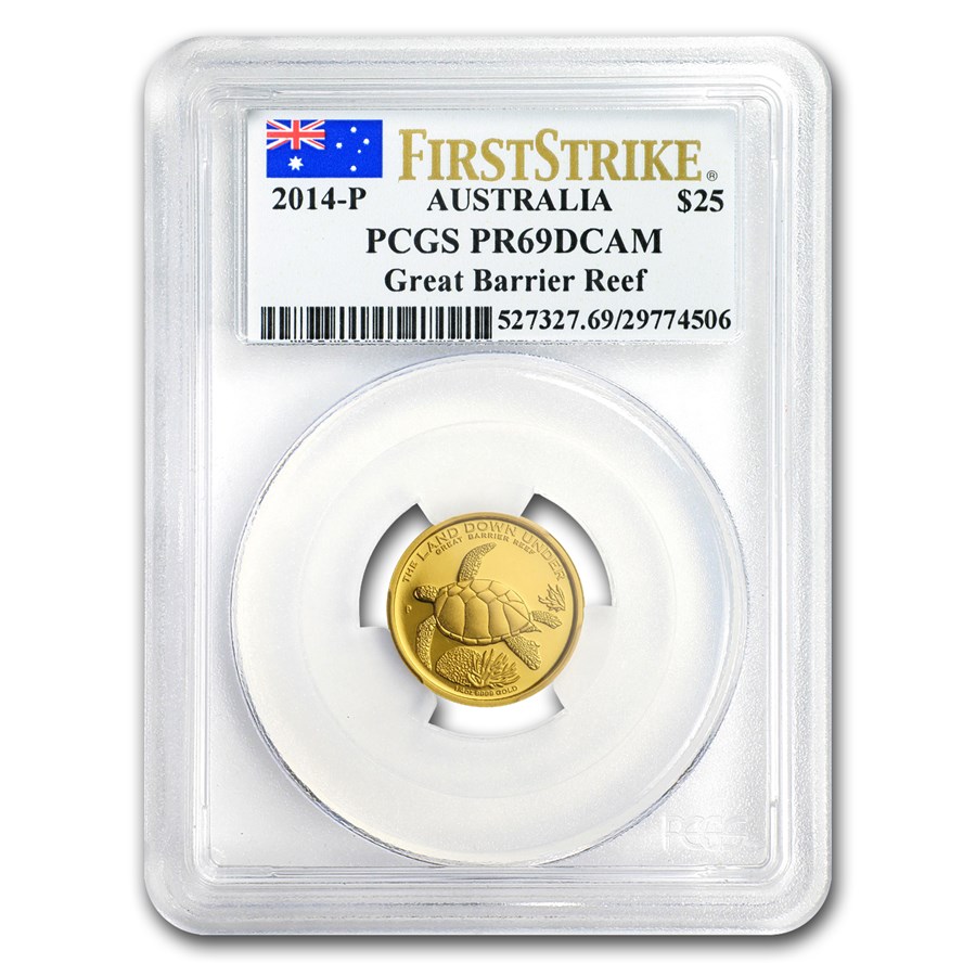 Buy 2014 Australia 1/4 Gold Great Barrier Reef PR-69 PCGS (FS) | APMEX