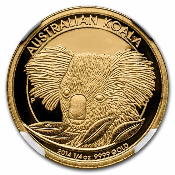 2014 Australia 1/4 oz Gold Koala Proof (No Outer Box)