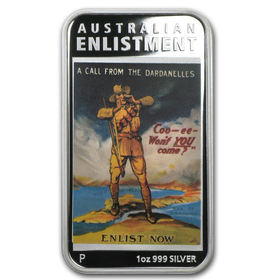 Buy 2014 Australia 1 oz Silver Posters of WWI Proof (Enlistment) | APMEX