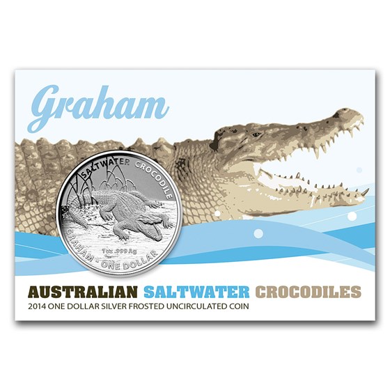 Buy 2014 Australia 1 oz Silver Saltwater Crocodile (Graham) | APMEX