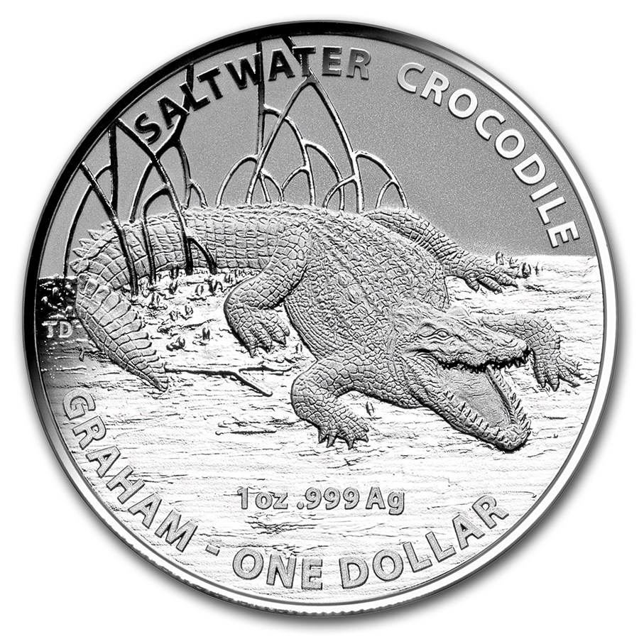Buy 2014 Australia 1 oz Silver Saltwater Crocodile (Graham) | APMEX