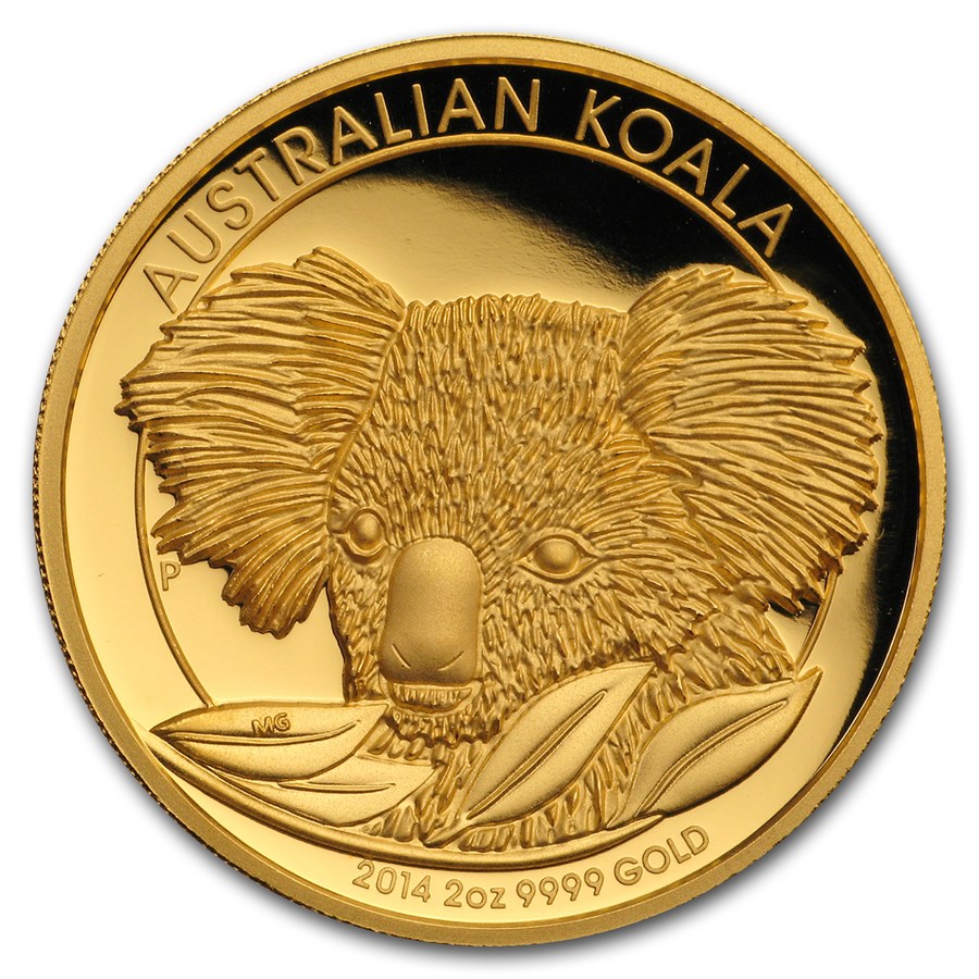Buy 2014 Australia 2 oz Proof Gold Koala (w/Box & COA) | APMEX