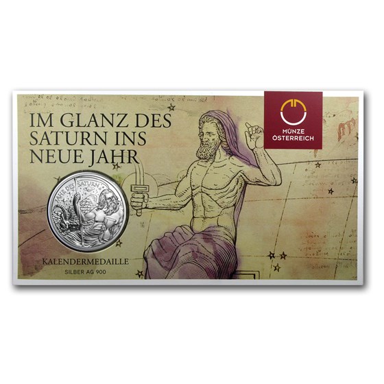 Buy 2014 Austria Silver The Golden Age of Saturn (Kalendermedaille) | APMEX