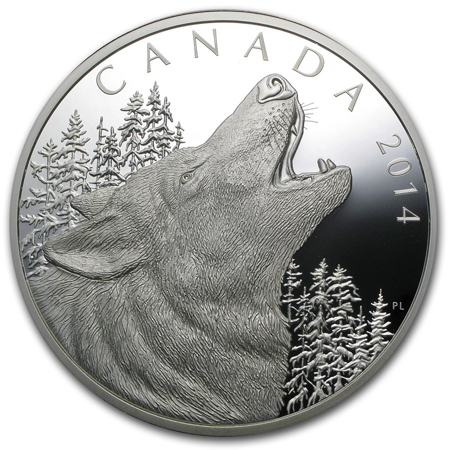 Buy 2014 Canada 1/2 kilo Silver $125 Howling Wolf | APMEX
