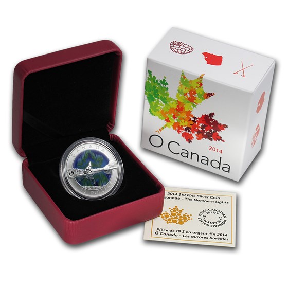 Buy 2014 Canada 1/2 oz Silver $10 Northern Lights (w/Box & COA) | APMEX