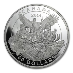 Buy 2014 Canada 2 oz Silver National Aboriginal Veterans Monument | APMEX