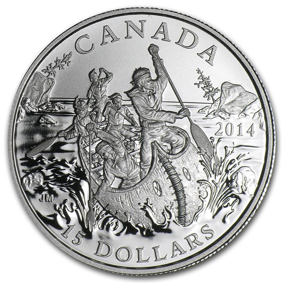 Buy 2014 Canada Silver $15 Exploring Canada The Voyageurs | APMEX