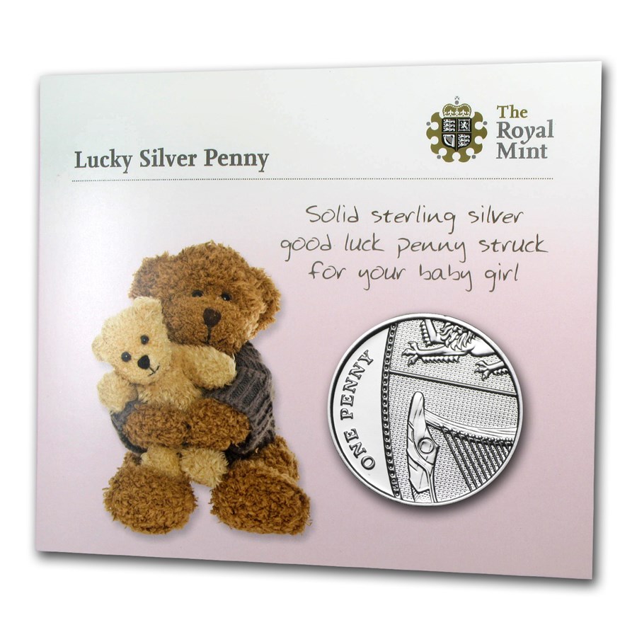 Buy 2014 Great Britain Silver Lucky Penny (Pink for Girls) | APMEX