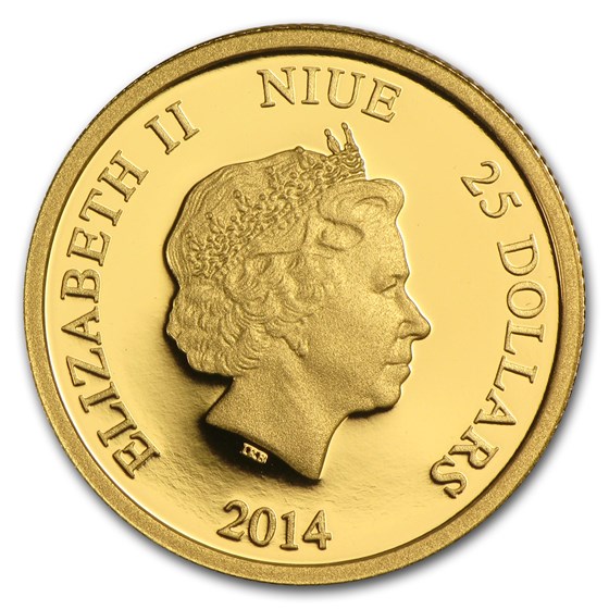 Buy 2014 Niue 1/4 oz Proof Gold $25 Disney Goofy | APMEX