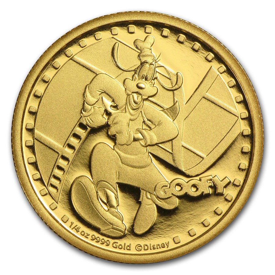 Buy 2014 Niue 1/4 oz Proof Gold $25 Disney Goofy | APMEX