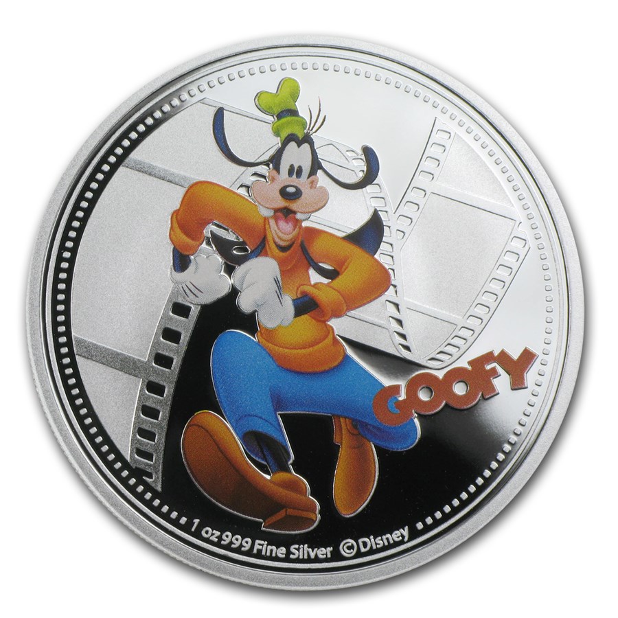 Buy 2014 Niue 1 oz Silver $2 Disney Goofy (Colorized) | APMEX