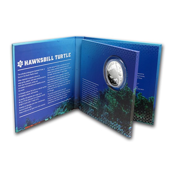 Buy 2014 Niue 1 oz Silver $2 Hawksbill Turtle Commemorative Proof | APMEX