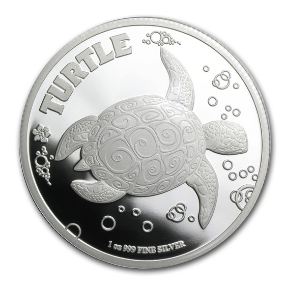Buy 2014 Niue 1 oz Silver $2 Hawksbill Turtle Commemorative Proof | APMEX