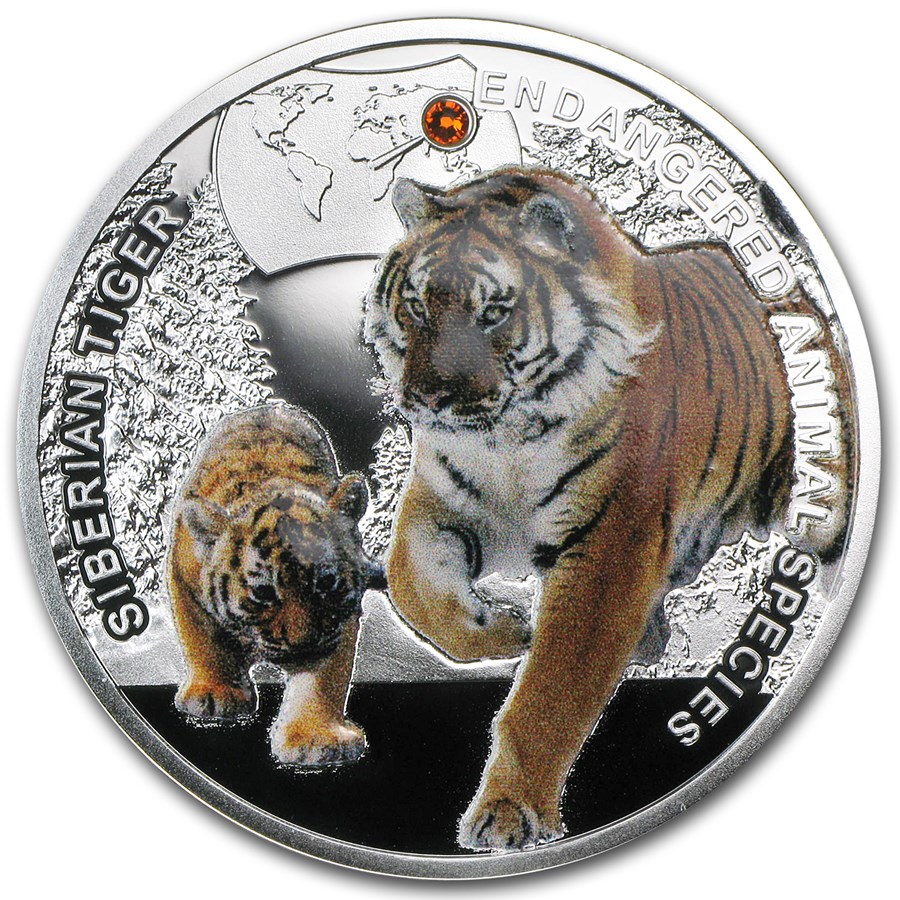 Buy 2014 Niue Proof Silver Endangered Animal Species Siberian Tiger | APMEX