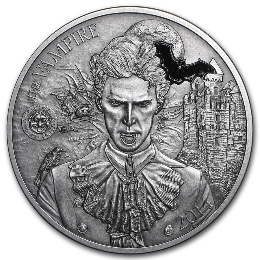 Buy 2014 Palau 2 oz Silver Mythical Creatures Collection Vampire | APMEX