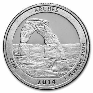 Buy 2014-S ATB Quarter Arches National Park Gem Proof | APMEX