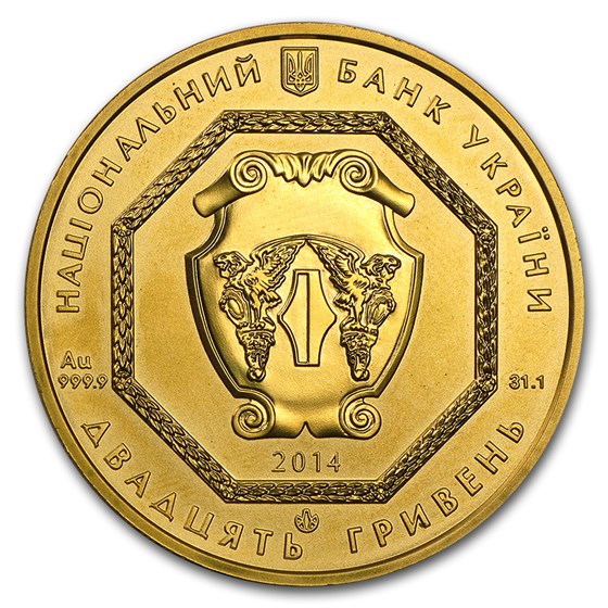 Buy 2014 Ukraine 1 oz Gold Archangel Michael BU | APMEX