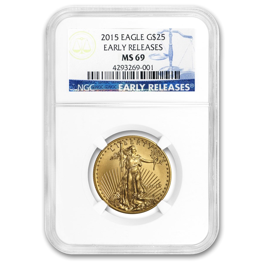 Buy 2015 1/2 oz American Gold Eagle MS-69 NGC (Early Releases) | APMEX