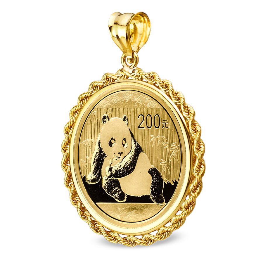 Buy 2015 1/2 oz Gold Panda Pendant (Rope-Prong Bezel) | APMEX