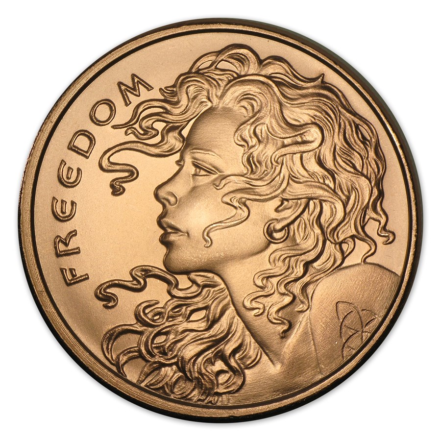 Buy 2015 1 oz Copper Round - Freedom Girl | APMEX