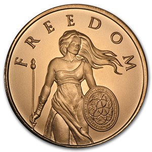 Buy 2015 1 oz Copper Round - Standing Freedom | APMEX