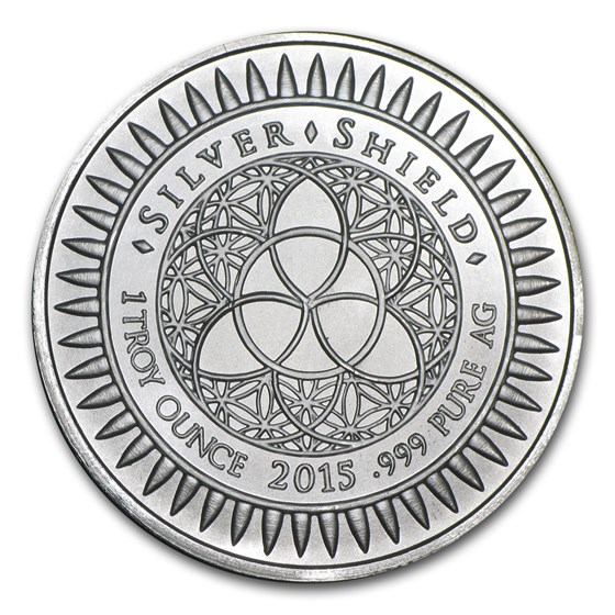 Buy 2015 1 oz Silver Shield Round - Silver BULLion | APMEX