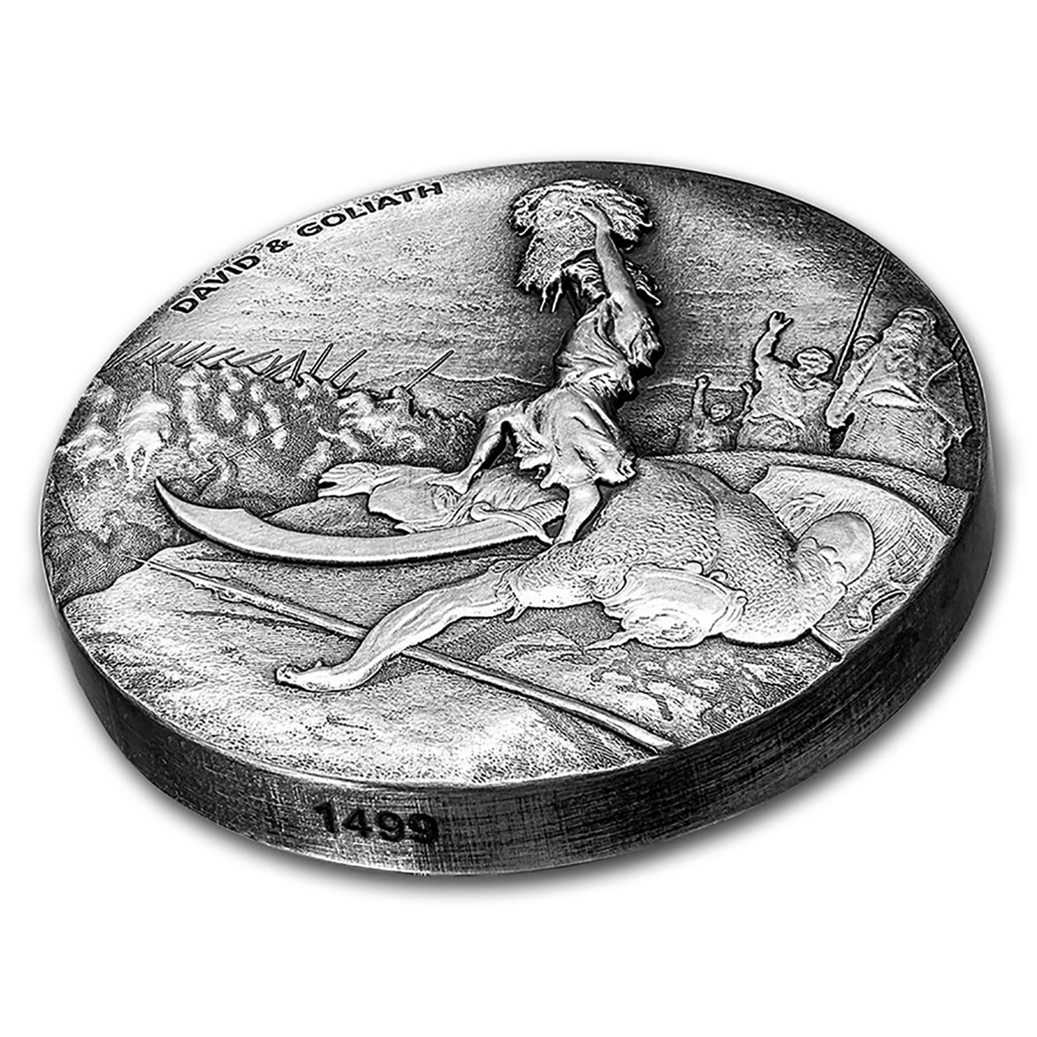 APMEX - 2015 2 oz Silver Coin - Biblical Series (David & Goliath)